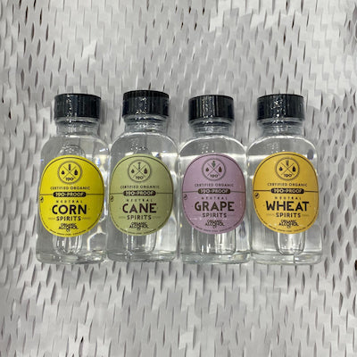 4-pack (Mixed) Certified Organic Alcohol 30ml Samples (Shipping Fee In